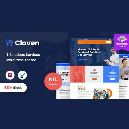 Cloven Theme – IT Solutions Services Company WordPress Theme + RTL - WPPNT